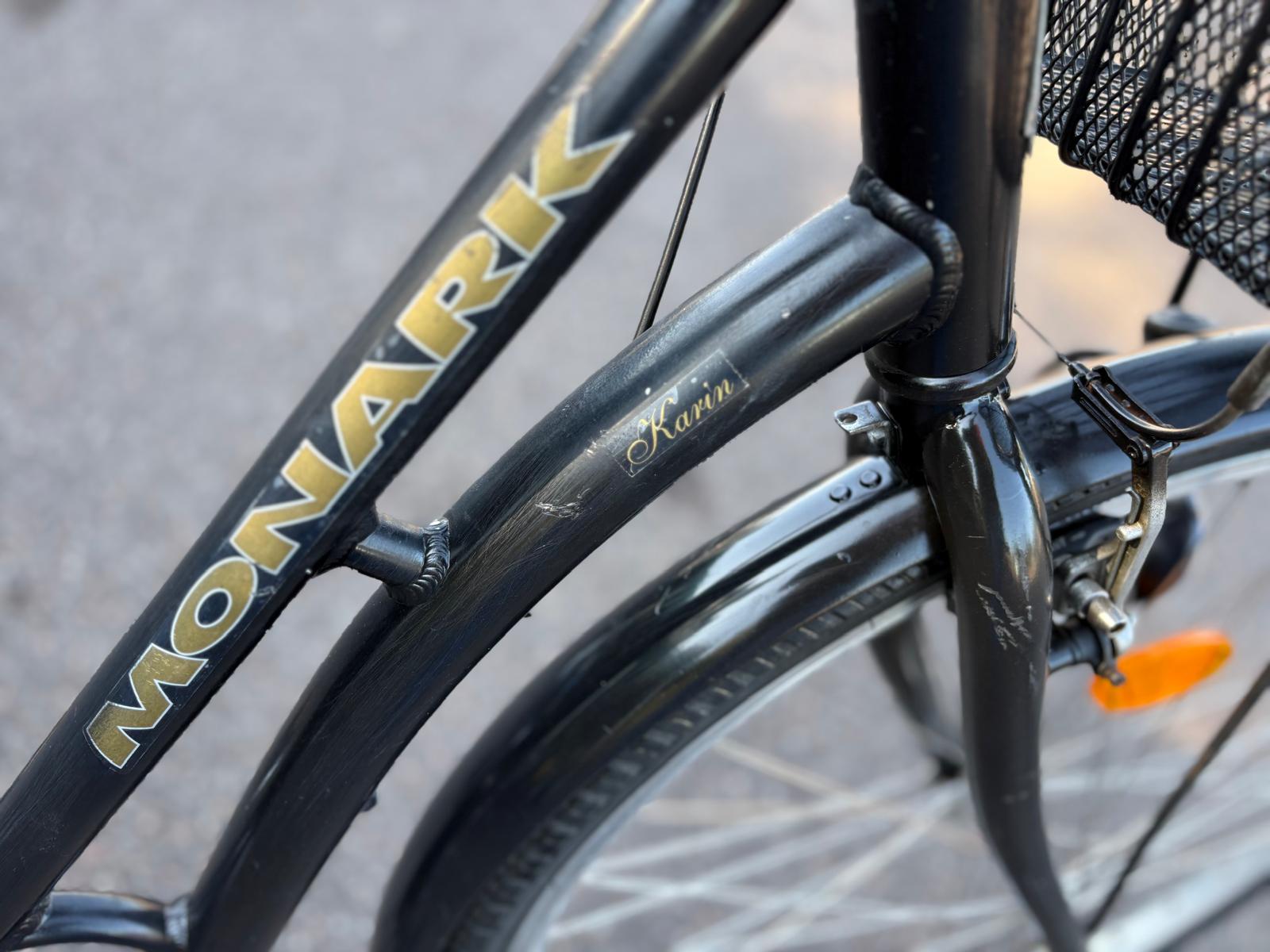 Monark Karin, 28", 3 vxl, 51 cm ram, svart (nr 4) | Uppsala Returcyklar